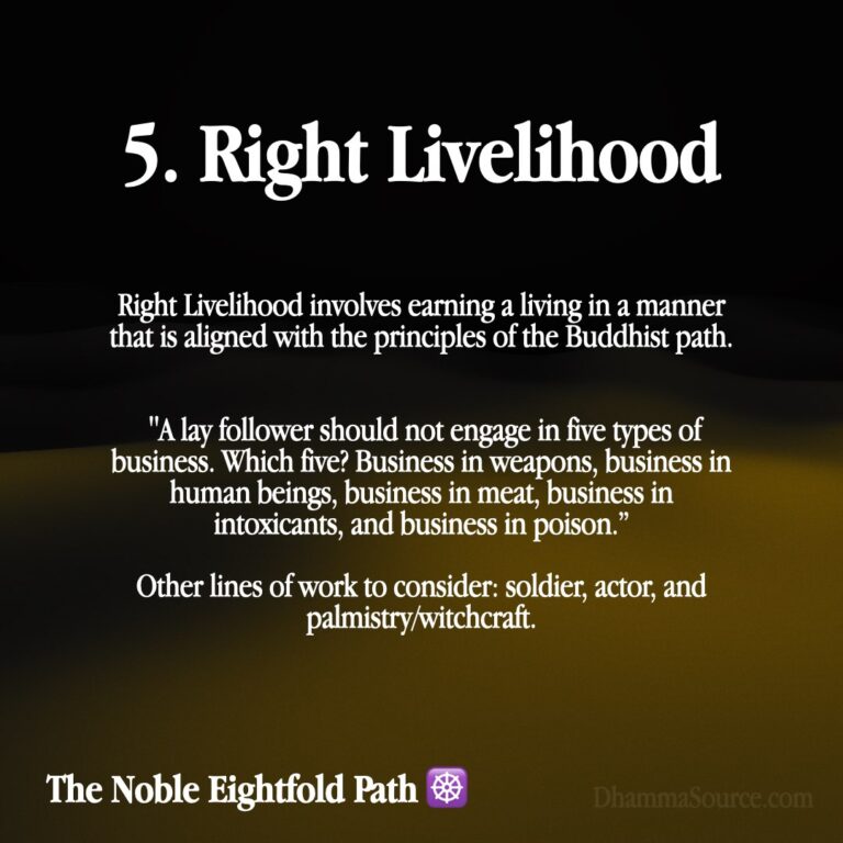 The Noble Eightfold Path – Buddhism - Dhamma Source