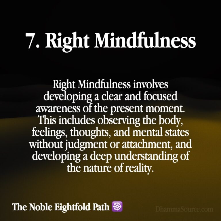 The Noble Eightfold Path – Buddhism - Dhamma Source