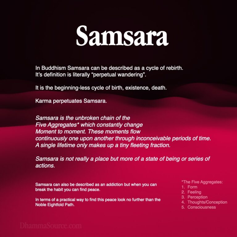 What is Samsara? - Dhamma Source